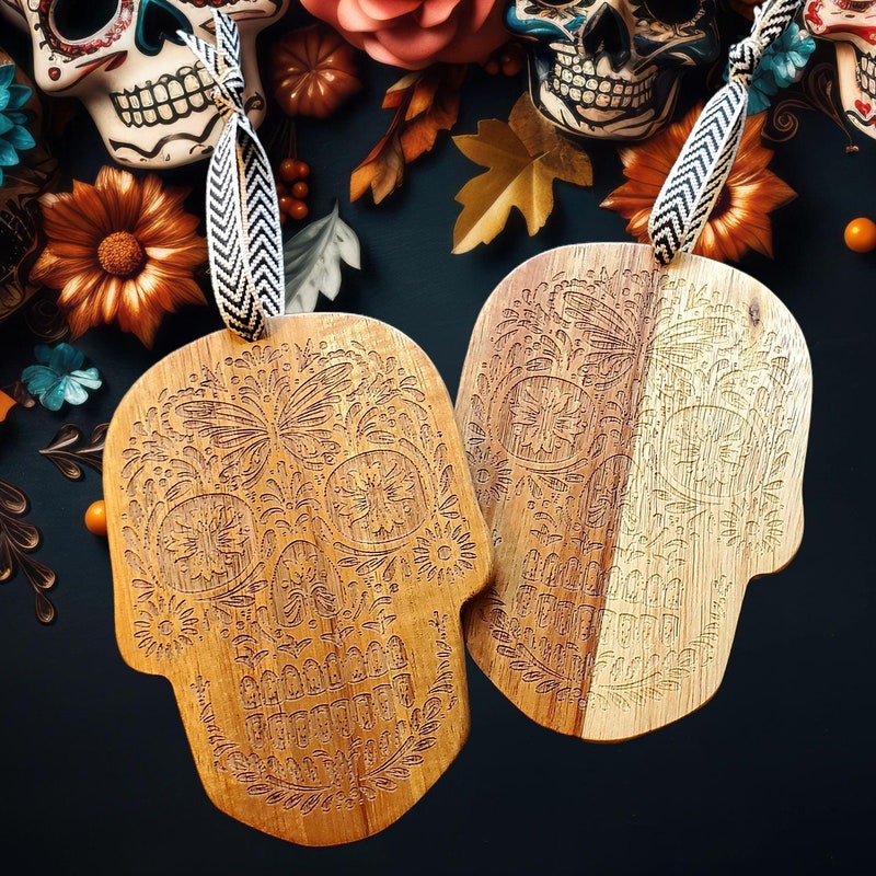 Sugar Skull Ornament - Etsy