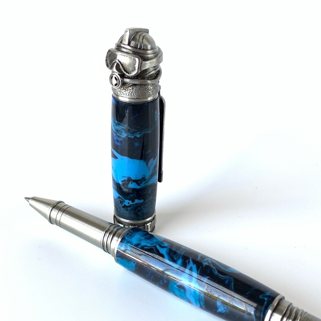 SCUBA Rollerball Pen Treasure Diver Gift Pen Unusual and Unique - Etsy