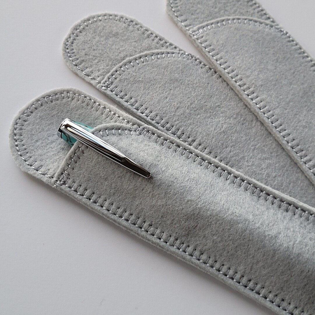 Pen Protector, Light Gray, Fountain Pen Protector Sleeves for Purse and ...