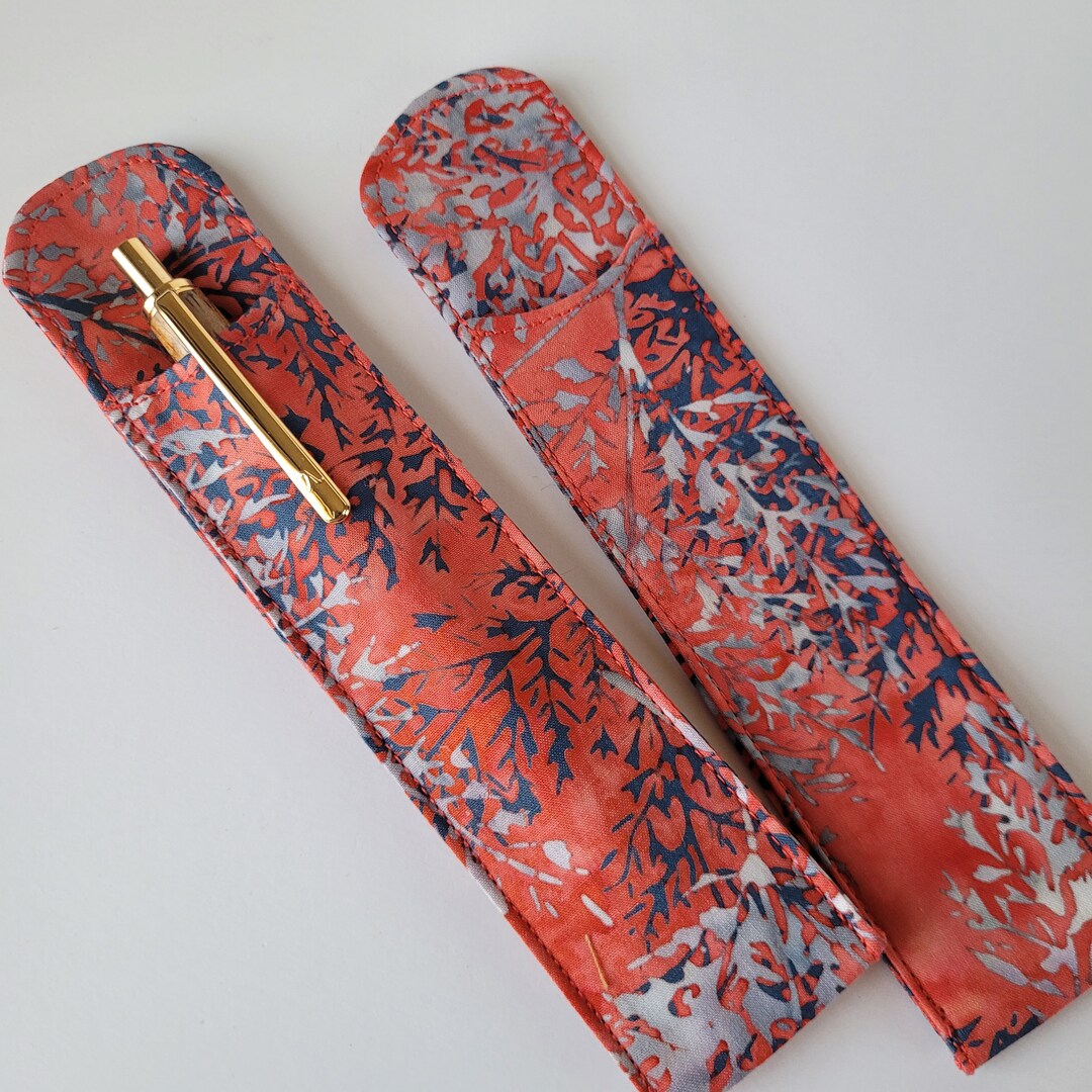 Fountain Pen Sleeve, Batik Cotton Pen Protector for Purse and Pocket ...