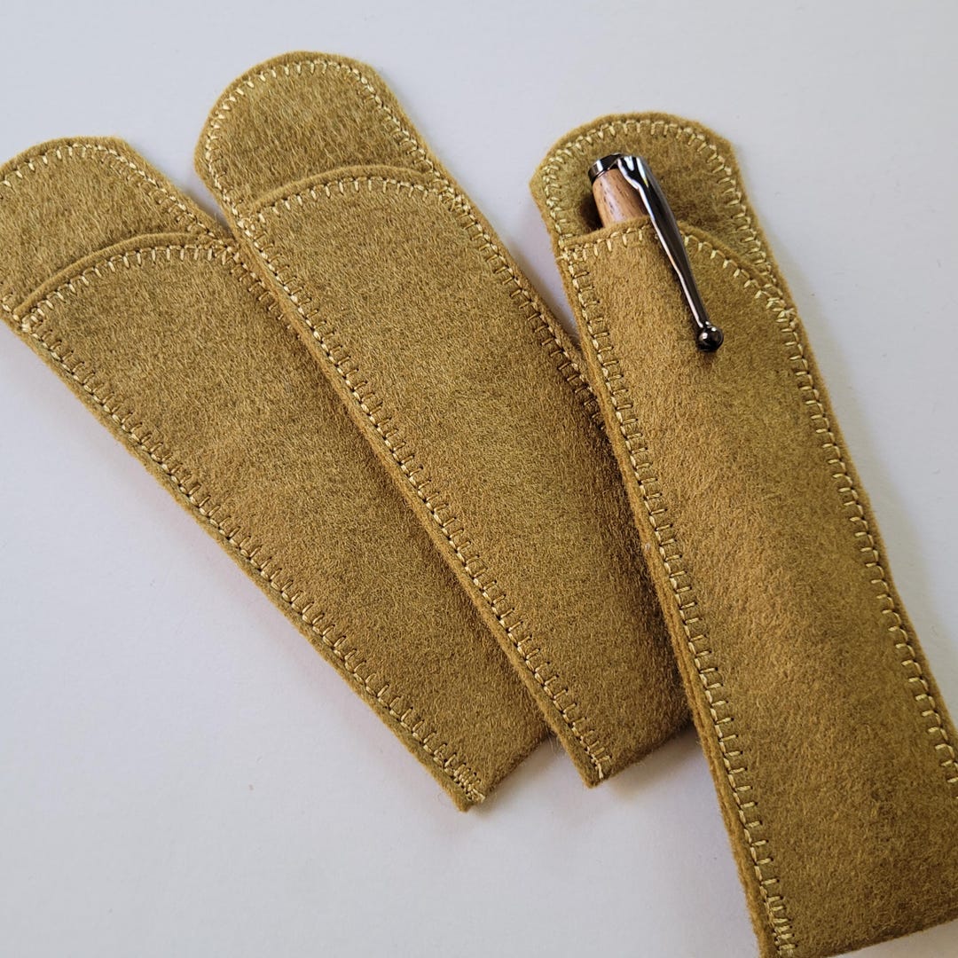 Pen Protector, Bronze, Wool Blend Felt Pen Protector Sleeves for Purse ...