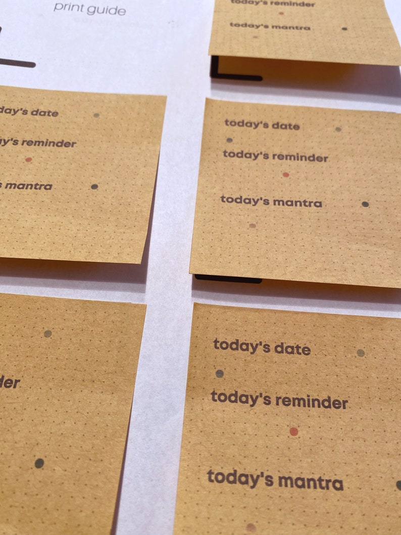 Sticky Note Post It Note Printables Self-improvement - Etsy