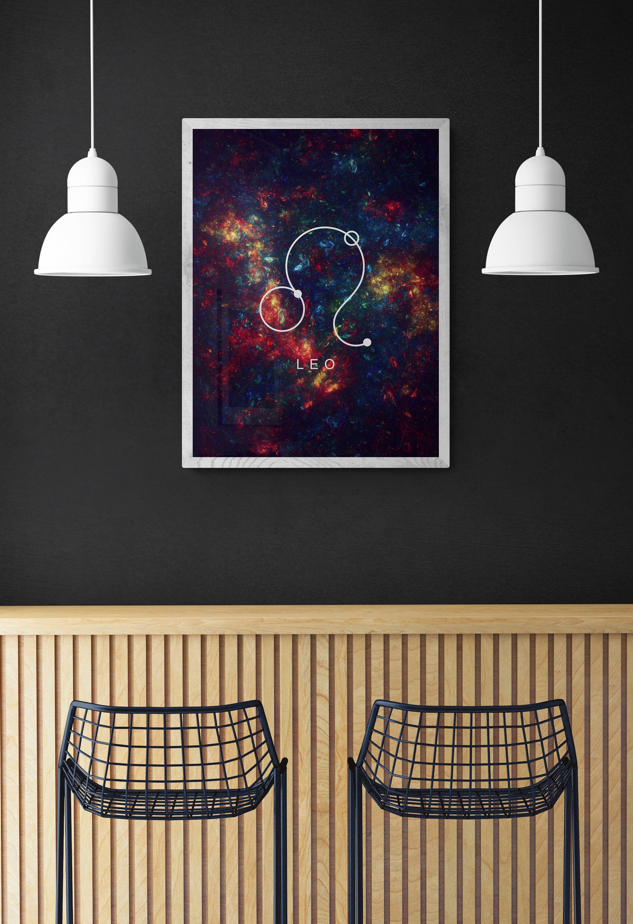 Leo Zodiac Sacred Geometry Style Digital Print - Etsy