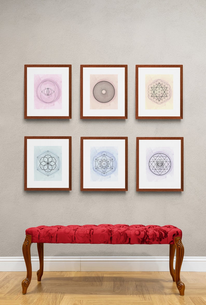 Sacred Geometry Wall Art - Digital Print - Etsy