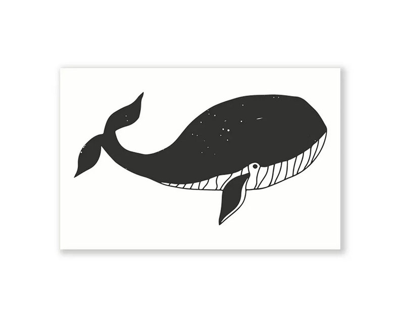 Rubber Stamp With Whale Design, Wooden Block Stamp for Scrapbooking ...