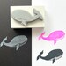Rubber Stamp With Whale Design, Wooden Block Stamp for Scrapbooking ...