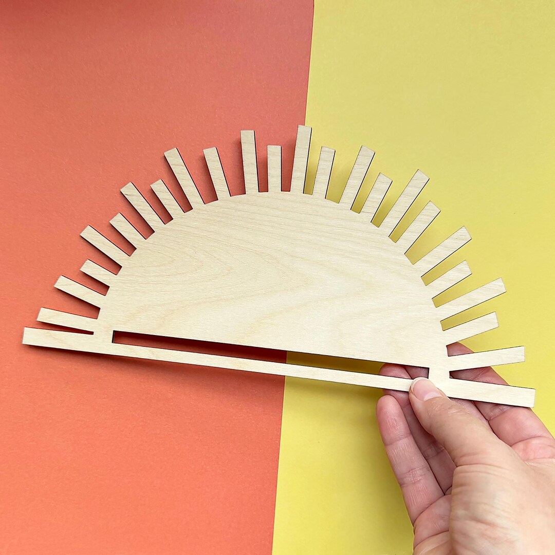 Sun Shape Macrame Frame | Wooden Macrame Frame | Macrame Blanks | Wall ...