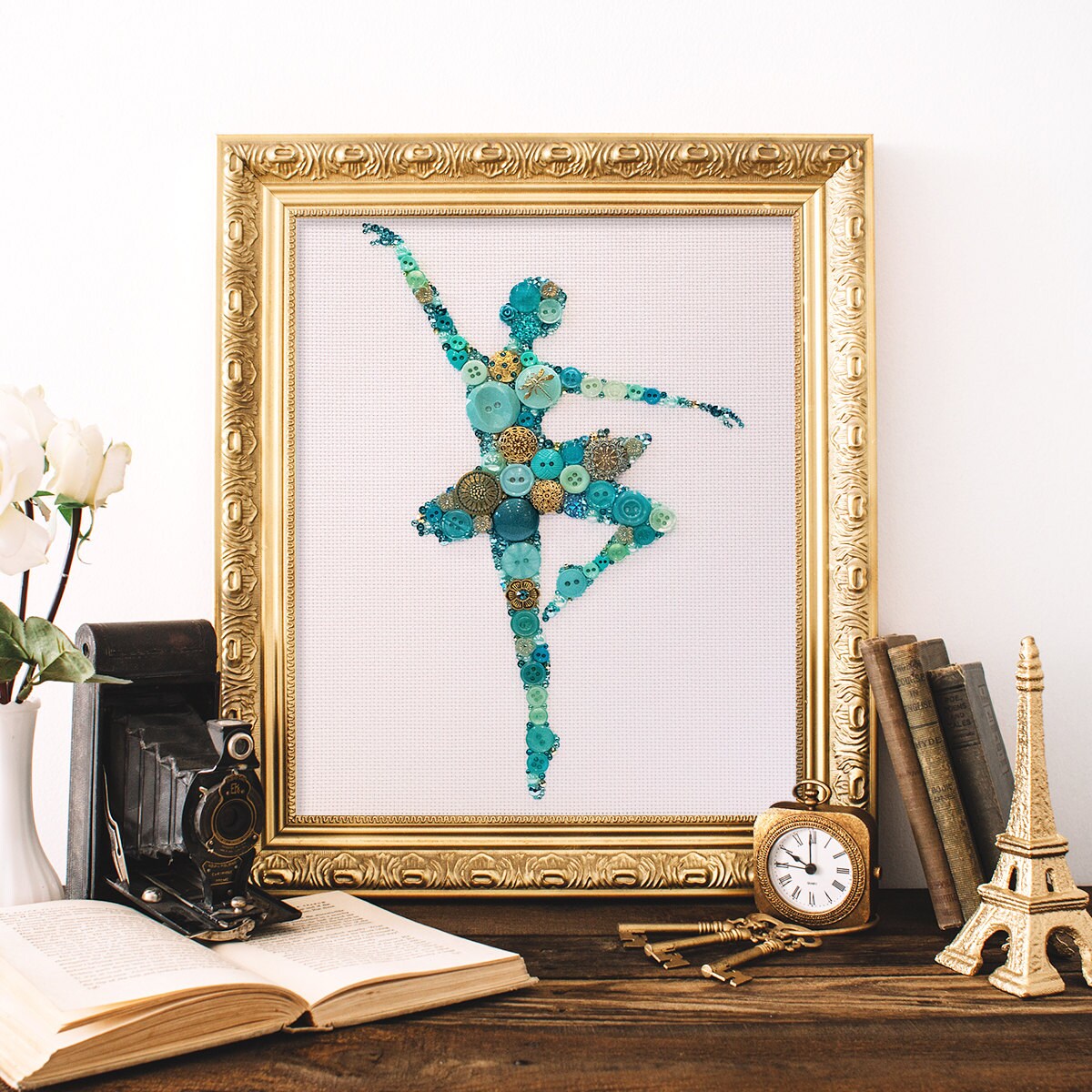 Home Decor Yellow Decor Wall Hanging Ballet Dancer Decor Nursery Decor ...