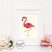 Made to Order Pink Flamingo Button Art Pink Flamingo Wall - Etsy