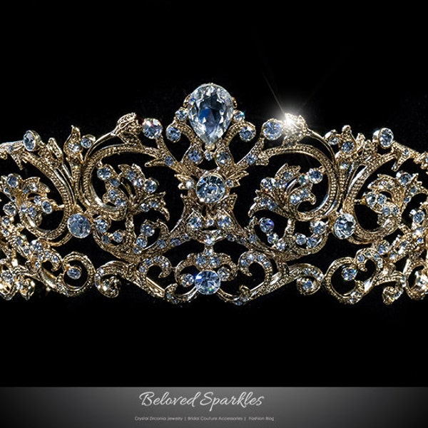 Gold Tiara - Etsy