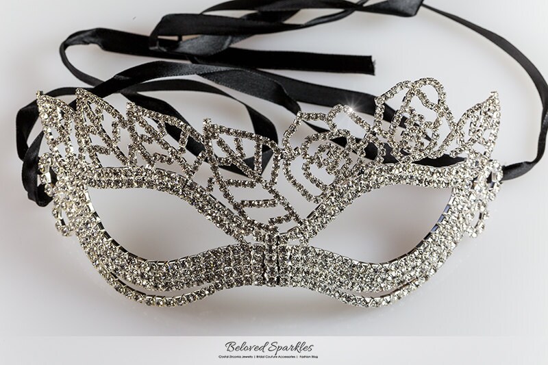 Masquerade Mask Crystal Mask Mardi Gras Mask Ball Mask Phantom | Etsy