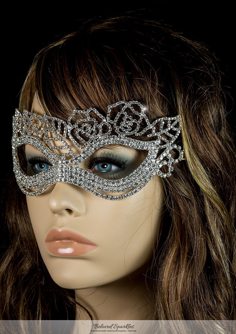 Masquerade Mask Crystal Mask Mardi Gras Mask Ball Mask Phantom | Etsy