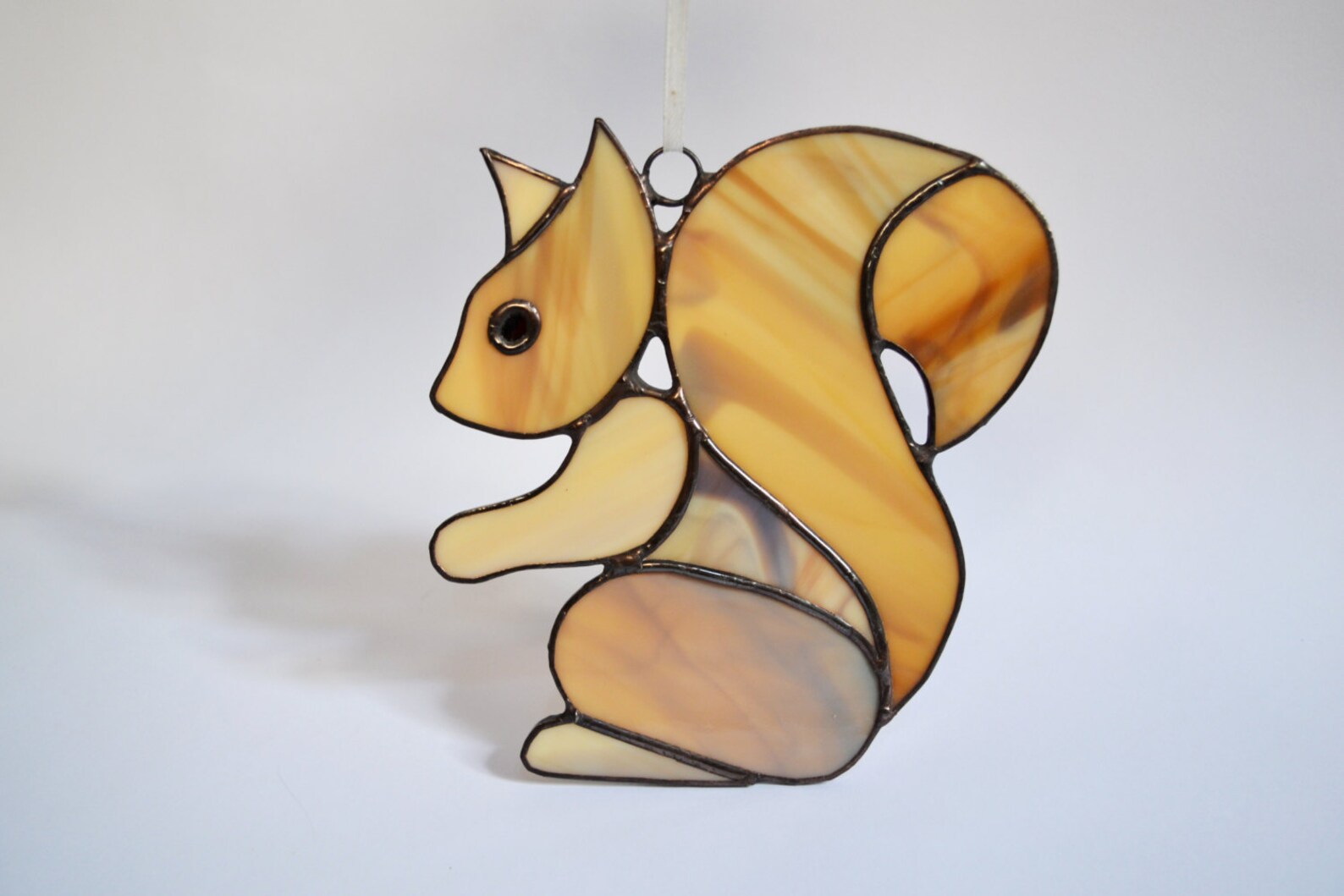 Stained Glass Squirrel Suncatcher Window Hanging or Wall Decor - Etsy