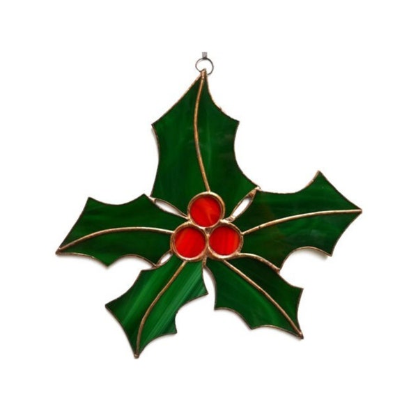 Stained Glass Holly - Etsy