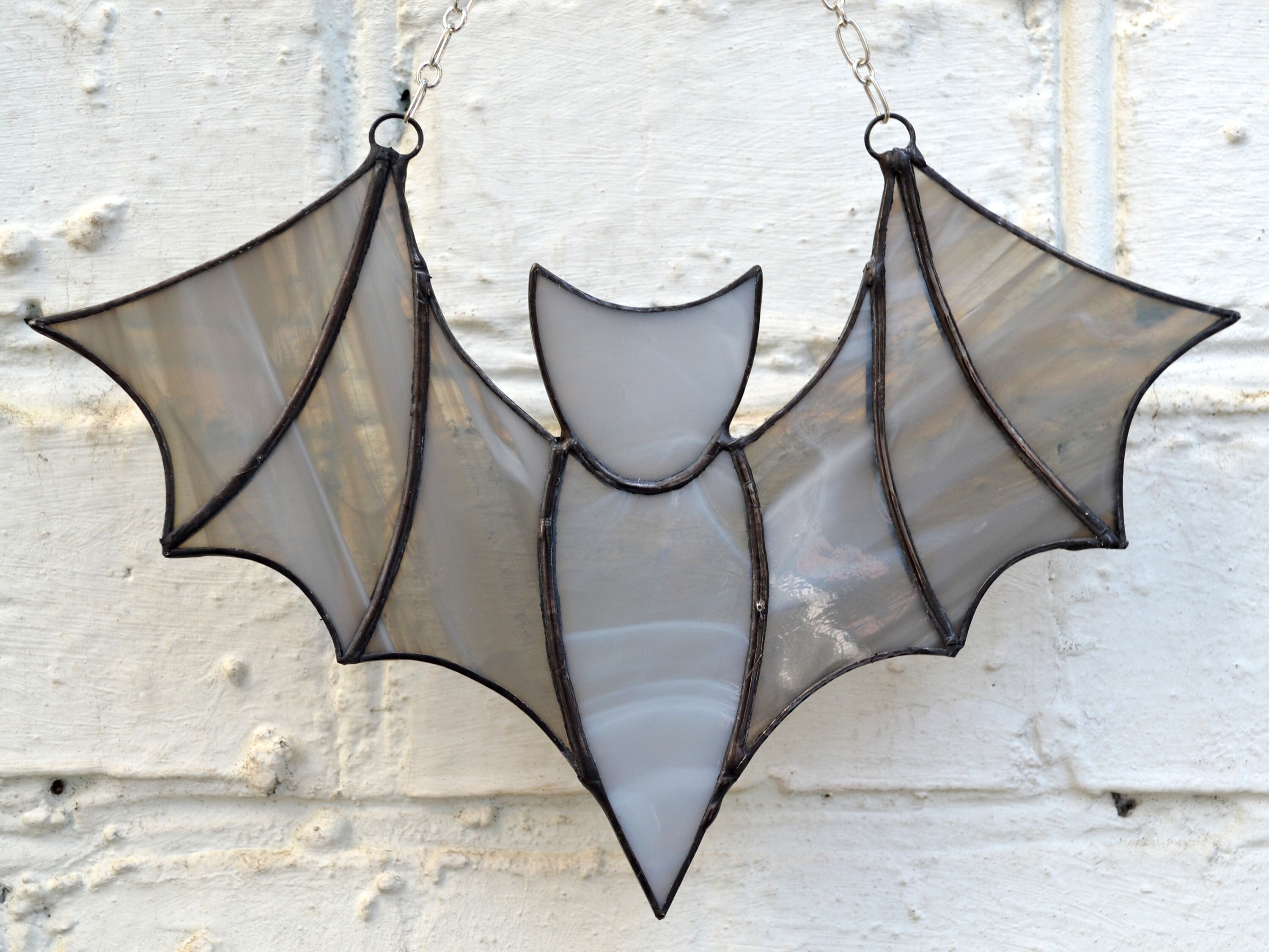 Bat Stained Glass. Witchy Stained Glass Bat Suncatcher. Goth - Etsy UK