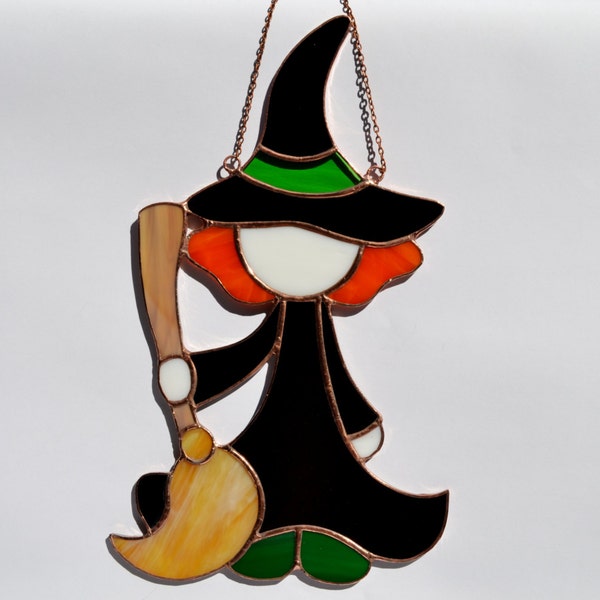 Witch Stained Glass - Etsy