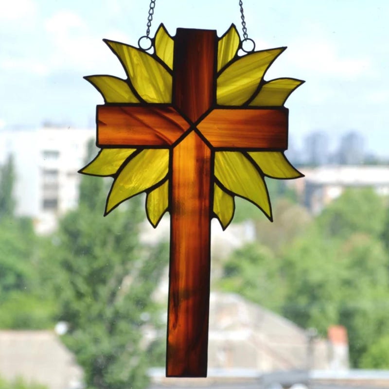 Stained Glass Cross - Etsy