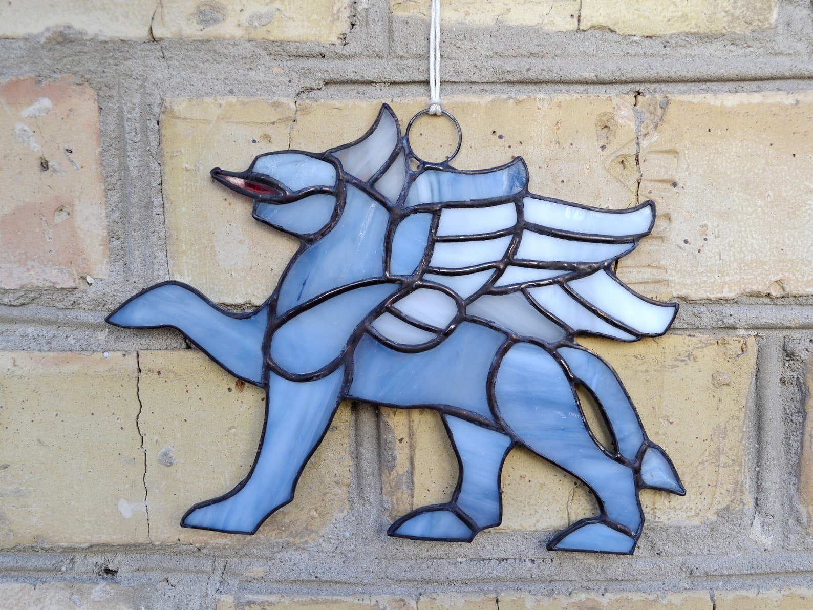 Medieval Stained Glass Gargoyle Suncatcher Window Hanging. - Etsy