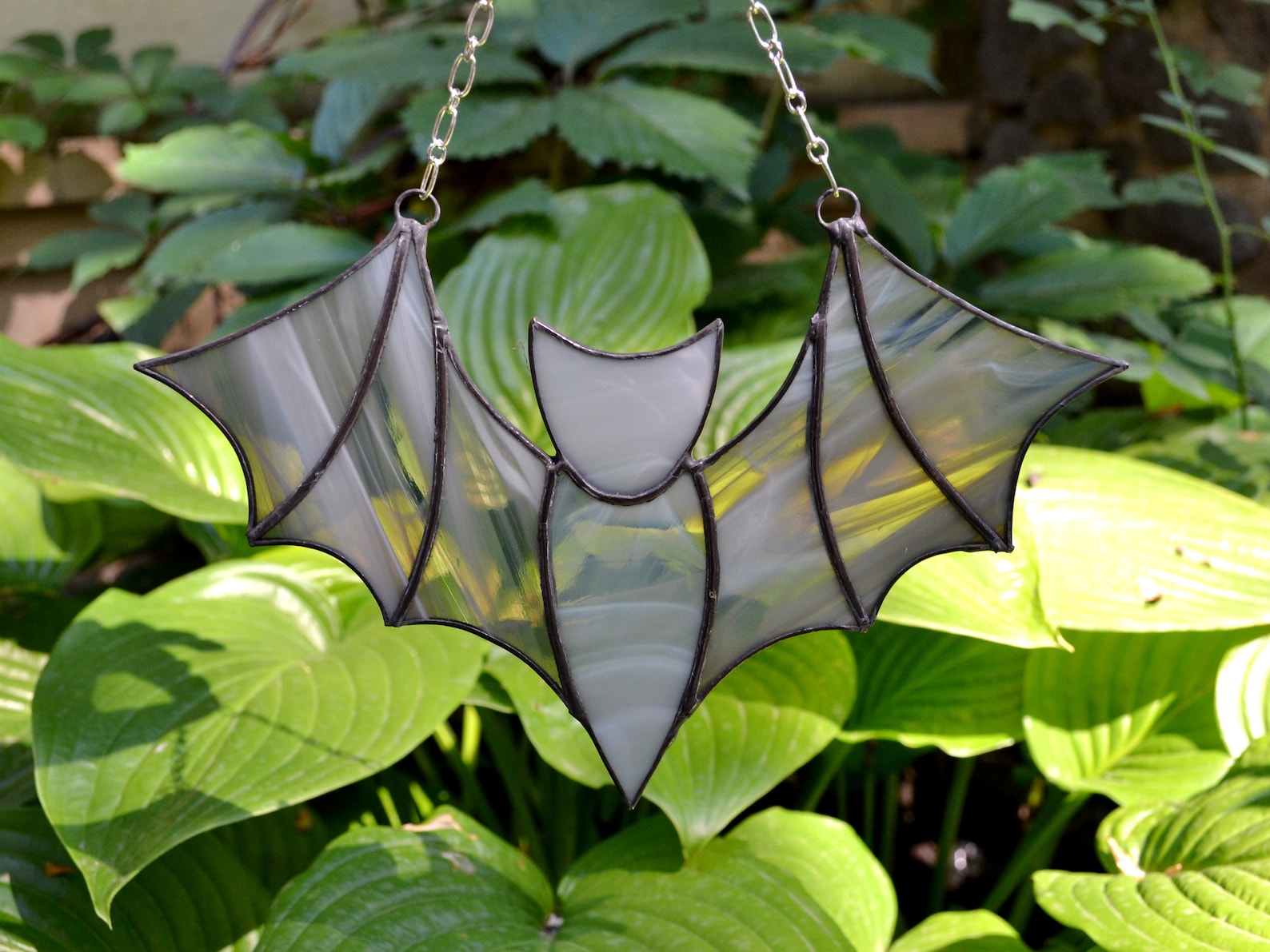 Bat Stained Glass. Witchy Stained Glass Bat Suncatcher. Goth | Etsy
