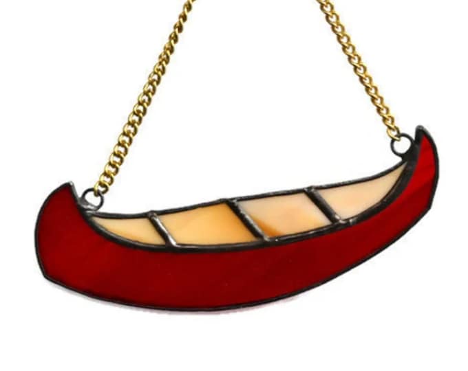 Canoe With Oars Stained Glass Pattern - Etsy Canada
