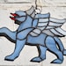 Medieval Stained Glass Gargoyle Suncatcher Window Hanging or Wall Decor ...