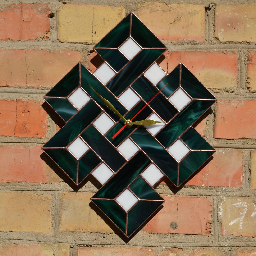 Medieval Wall Clock Modern 15 X 11.5 Inch - Dark Green Gothic Theme ...