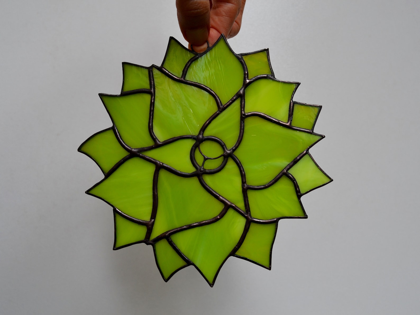 Stained Glass Succulent Suncatcher. Succulent Stained Glass - Etsy