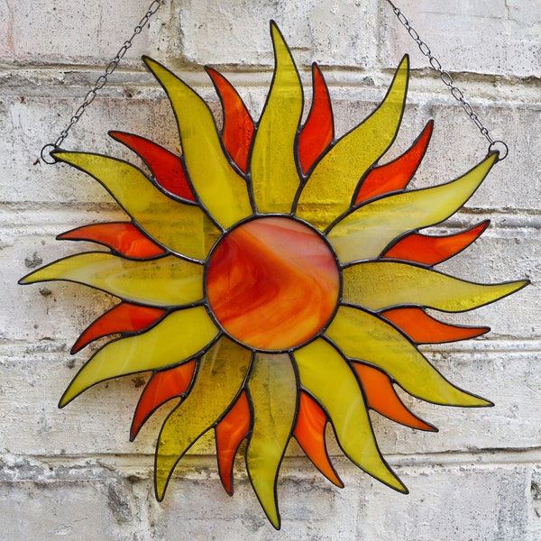 Stained Glass Sunburst Sun Catchers - Etsy