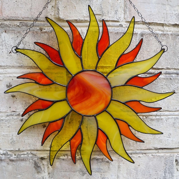 Stained Glass Sun - Etsy
