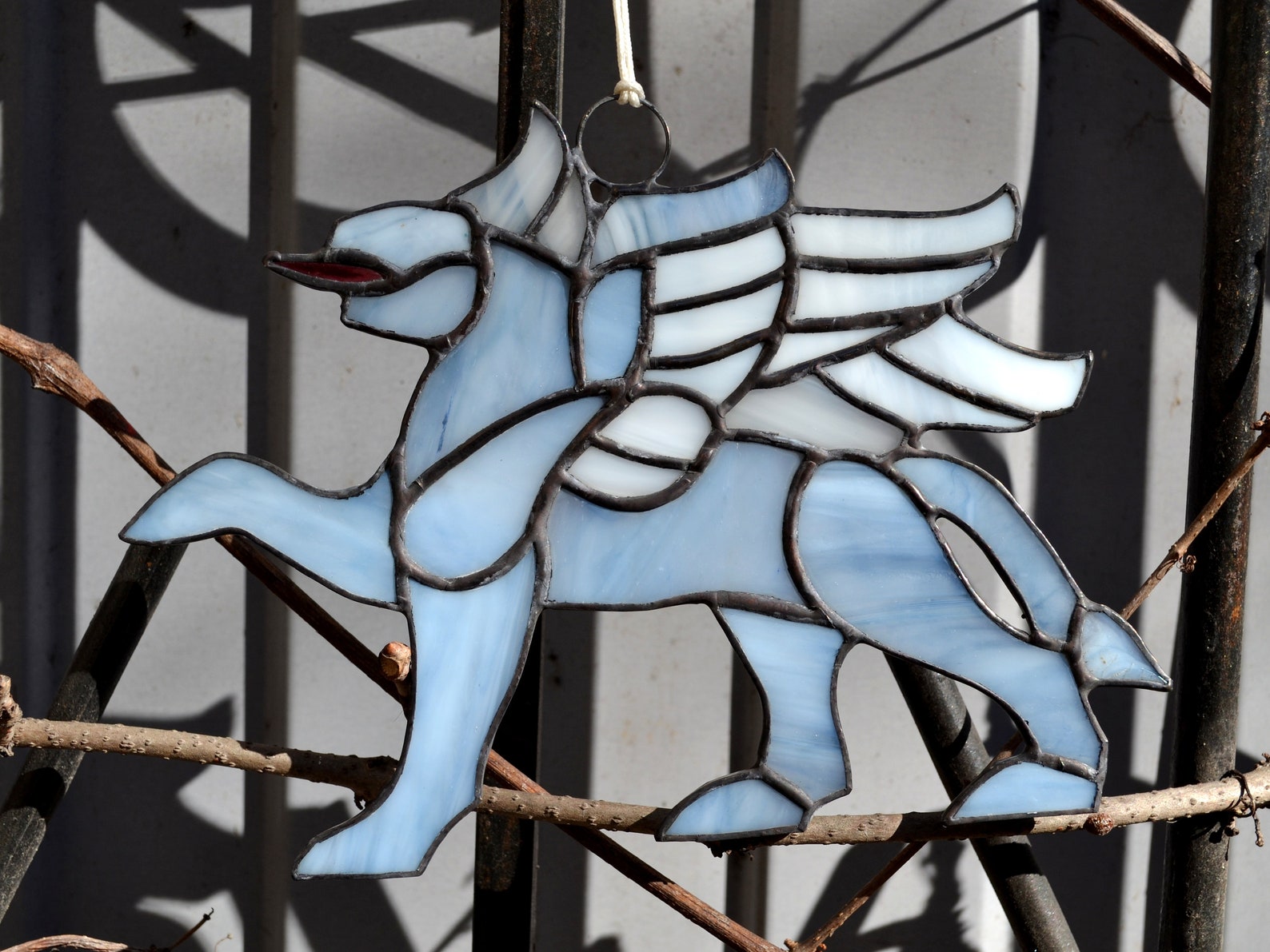 Medieval Stained Glass Gargoyle Suncatcher Window Hanging. - Etsy