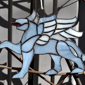 Medieval Stained Glass Gargoyle Suncatcher Window Hanging or Wall Decor ...