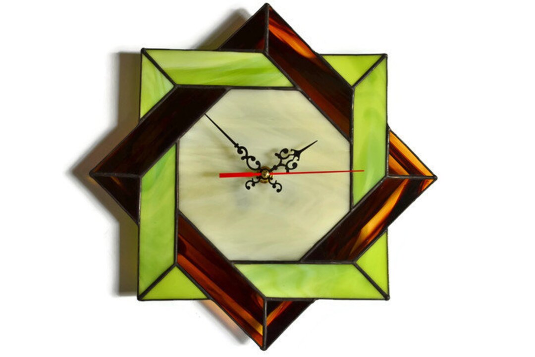 Large Modern Celtic Wall Clock 11 / 14 Inch Green Brown - Etsy