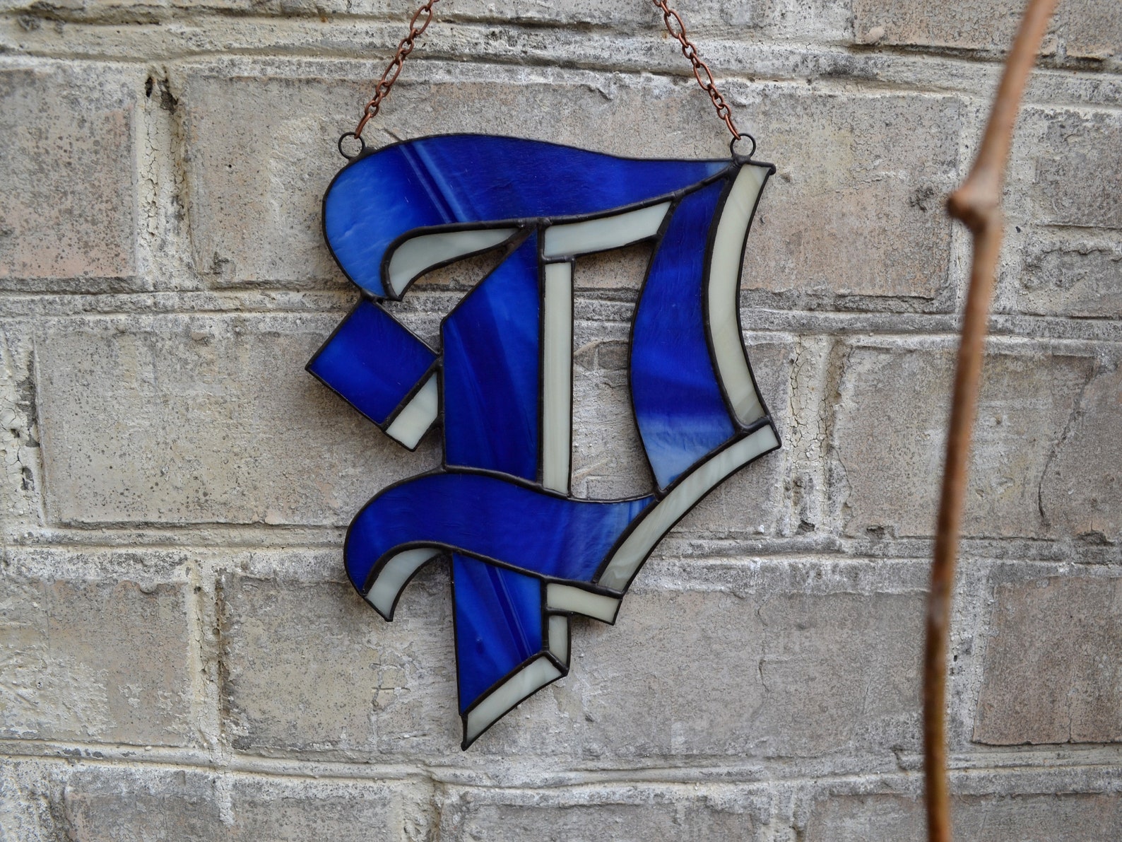 Custom Initials Stained Glass Suncatcher Personalized - Etsy