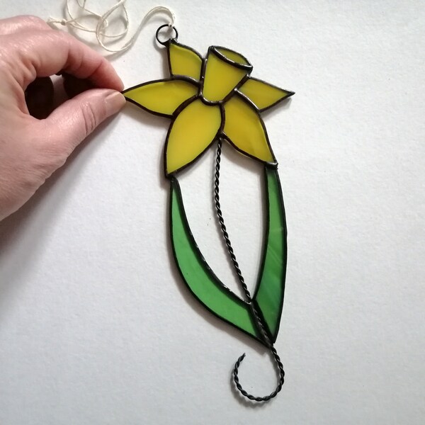 Stained Glass Window Daffodils - Etsy