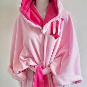 Glinda Wicked Inspired Pink Hooded Dressing Gown/robe Christmas ...