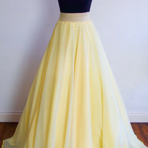 Long Yellow Skirt - Etsy