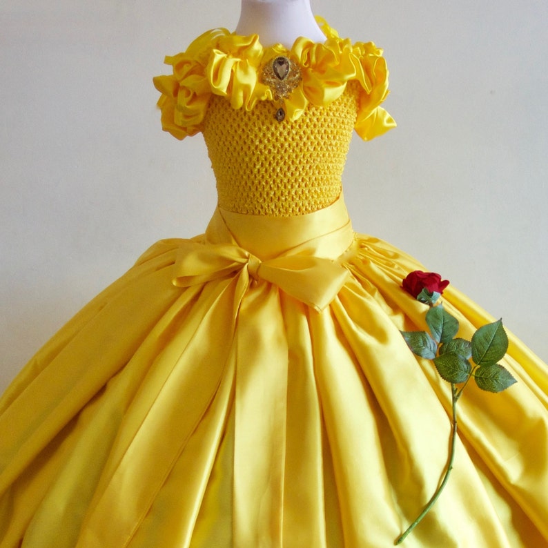 Princess Belle Inspired Gown, Prom, Belle Dress, Brooch, FREE Tiara ...