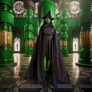 Child Elphaba Inspired Costume Includes Cape and Hat, Cosplay, School ...