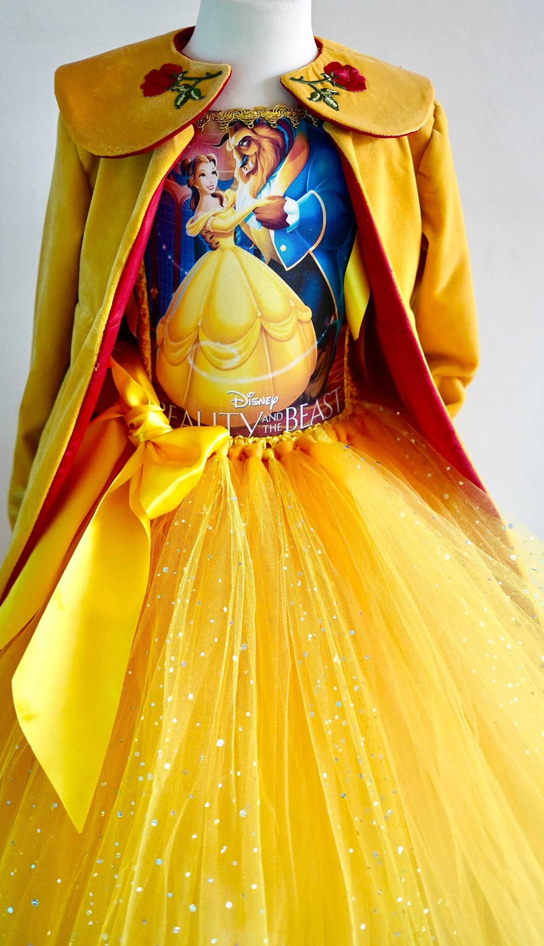 Princess Belle Inspired Velvet Coat, Includes Free Bag , Made to ...