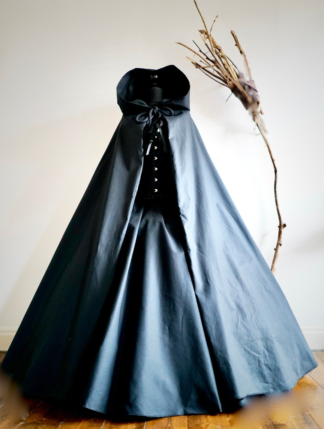 Halloween Witch Cloak, Cosplay, Villain Party, Fancy Dress, Made to ...