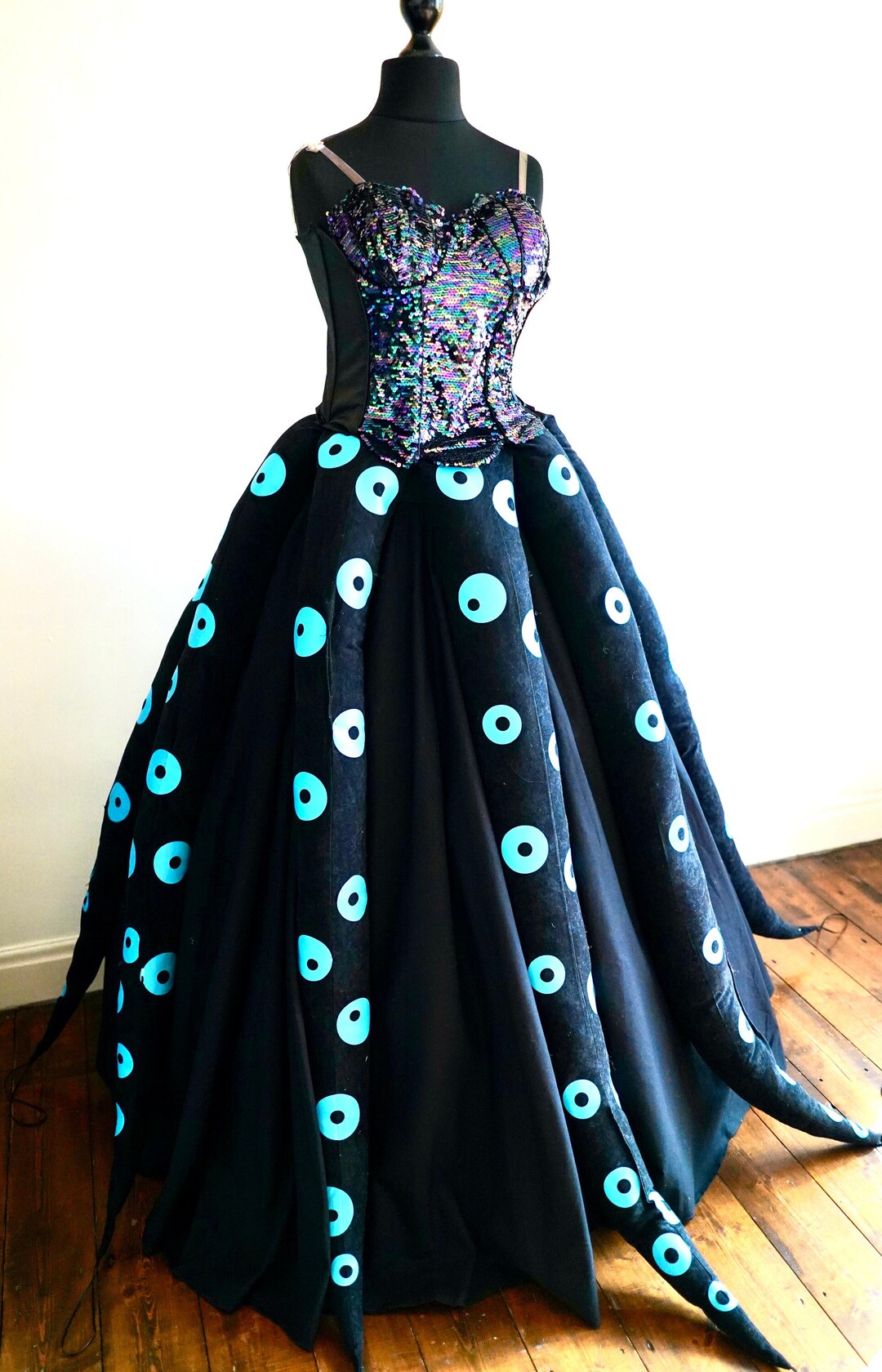 Ursula Full Costume, Inspired Tentacle Belt, Corset, Skirt and Flotsam ...