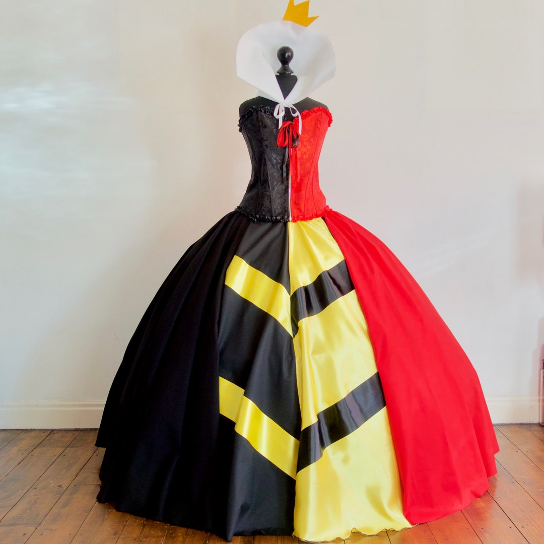Halloween Queen of Hearts Inspired Costume Villain Party, Various Sizes ...