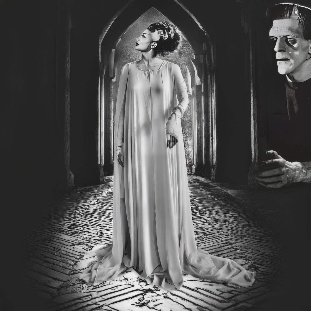 Halloween Bride of Frankenstein Inspired Costume Made to Order - Etsy