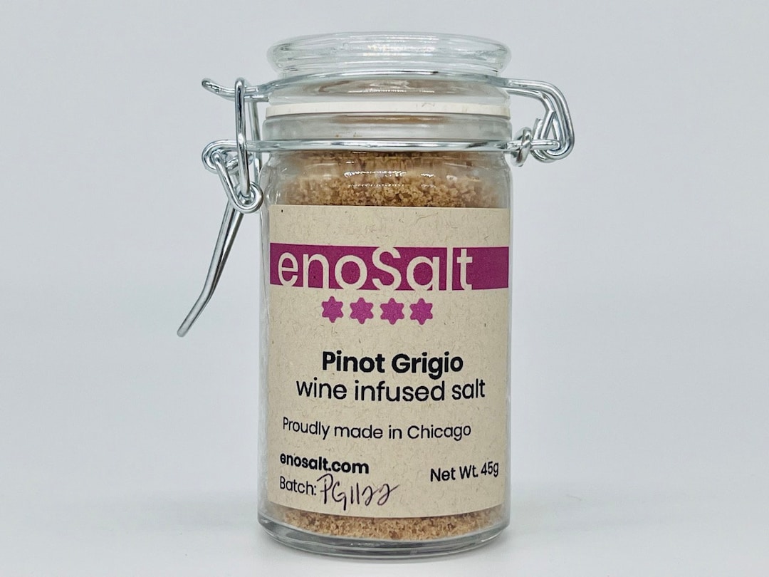 Pinot Grigio - Wine Infused Salt | Salt Cellar Hostess Gifts - Etsy