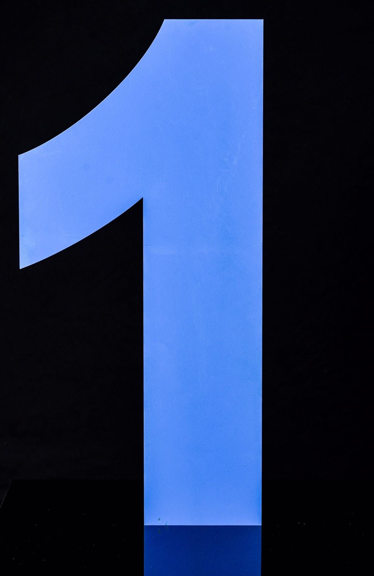 Bespoke Metal Letters in 2D blue - Etsy