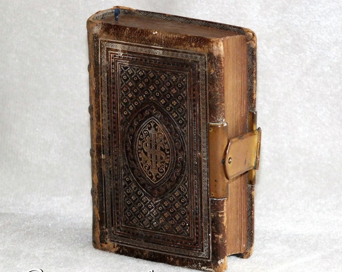 Victorian the Book of Common Prayer Leather Bound With Brass Catch ...