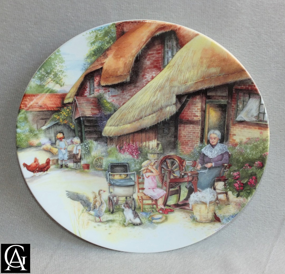 Vintage 1990 Royal Doulton the Spinner Limited Edition Picture Plate ...