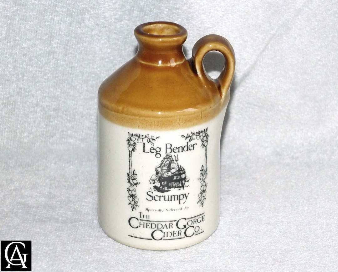 Vintage Cheddar Gorge Leg Bender Scrumpy Half Pint Stoneware - Etsy