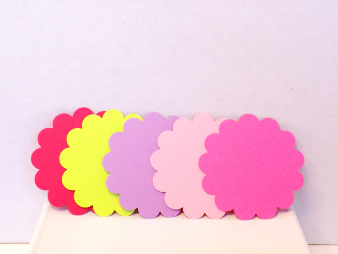 Handmade Scallop Circle Gift Tags, Party Favors (set of 30) - Etsy