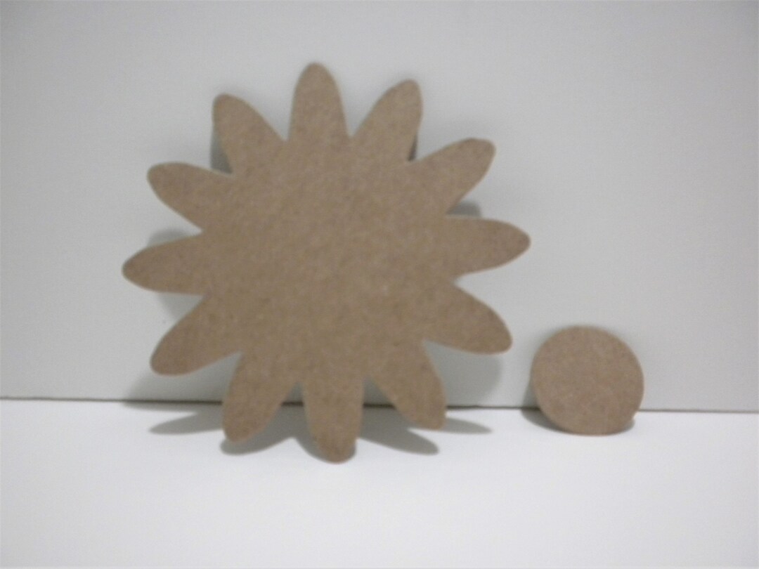 Daisy Flower Chipboard Die Cut, Chipboard Daisy, Die Cut Flower ...